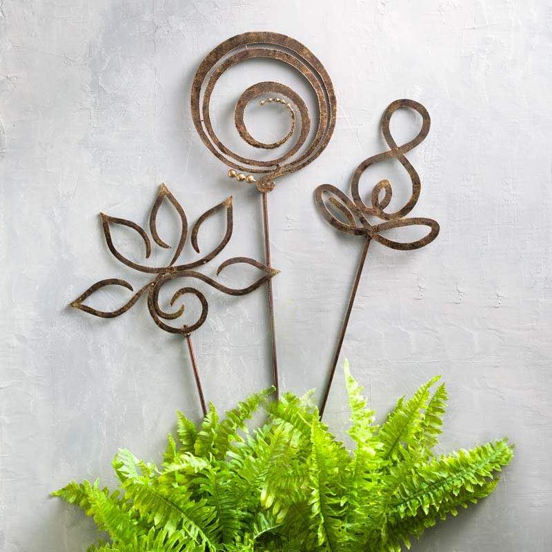 Zen Symbols Garden Stake - Meditative