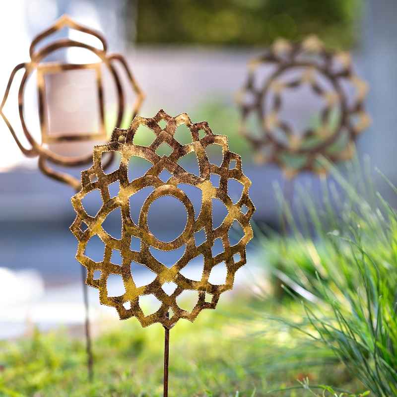 Chakra Symbol Garden and Planter Metal Stake - Unity