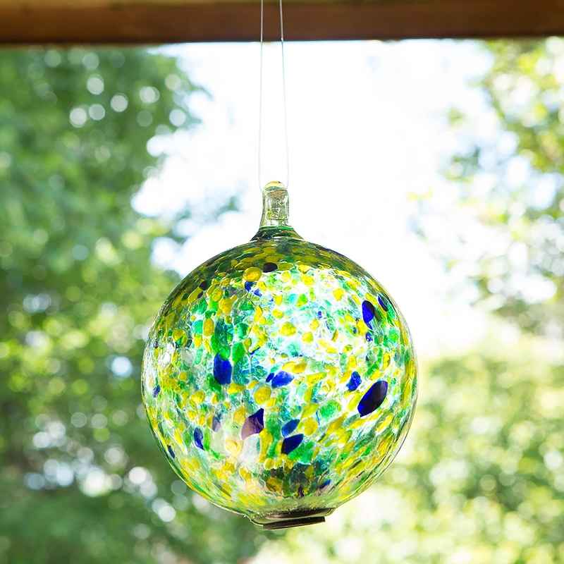 Hanging Solar Orb Light - Green