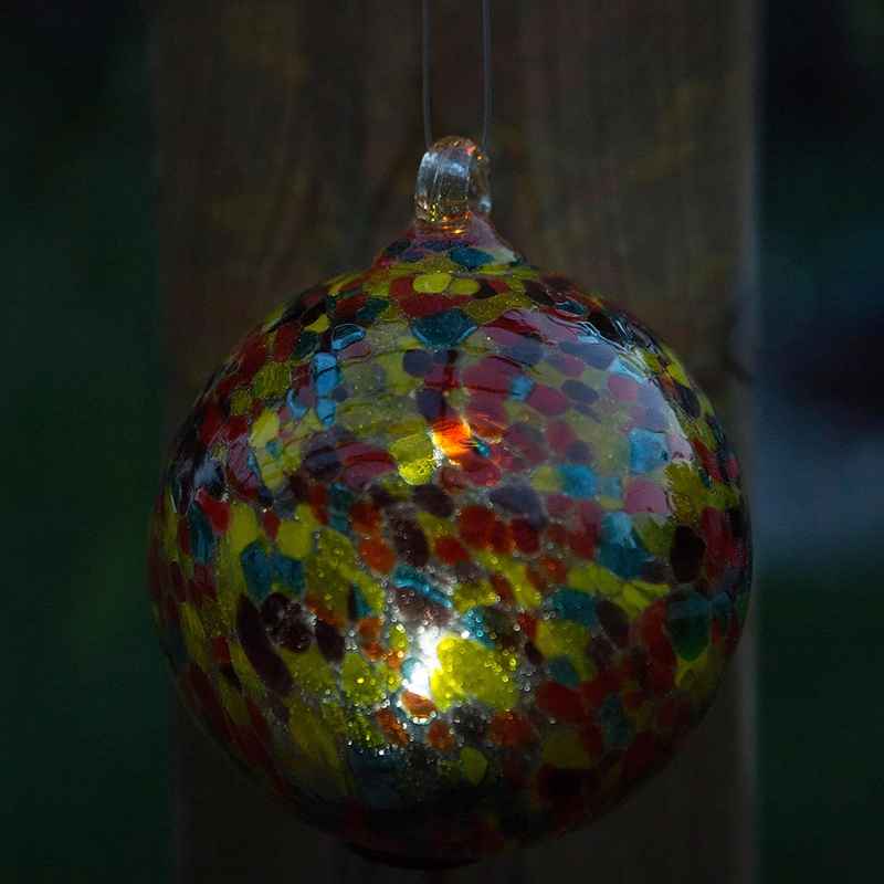 Hanging Solar Orb Light - Yellow