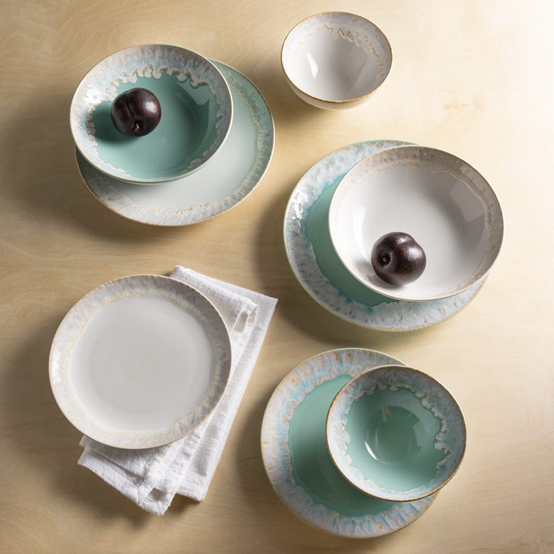 Taormina Dinnerware Set with Pasta Bowls, Set of 12