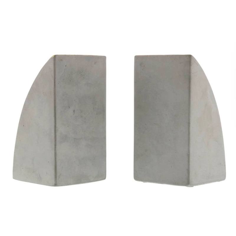 Geometric Cement Bookends - Arch